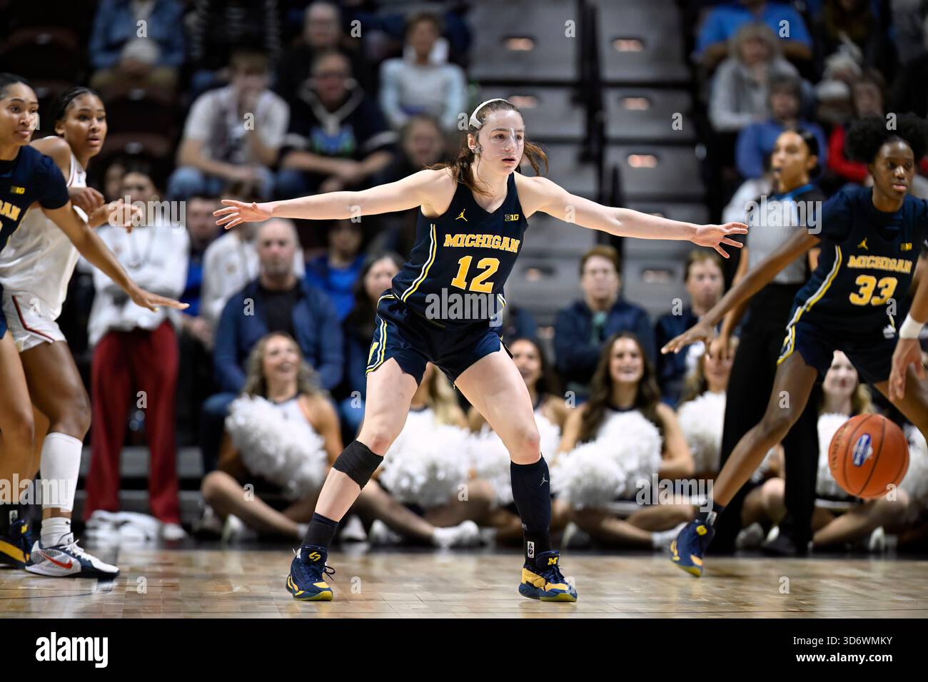 Michigan guard Syla Swords (12) in the second half of an NCAA college basketball game against ...