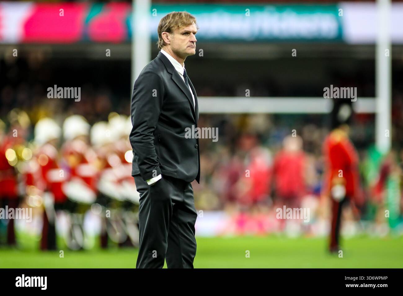 New Zealand Head Coach Scott Robertson during the Quilter Nations Series 2025 match Wales vs New ...