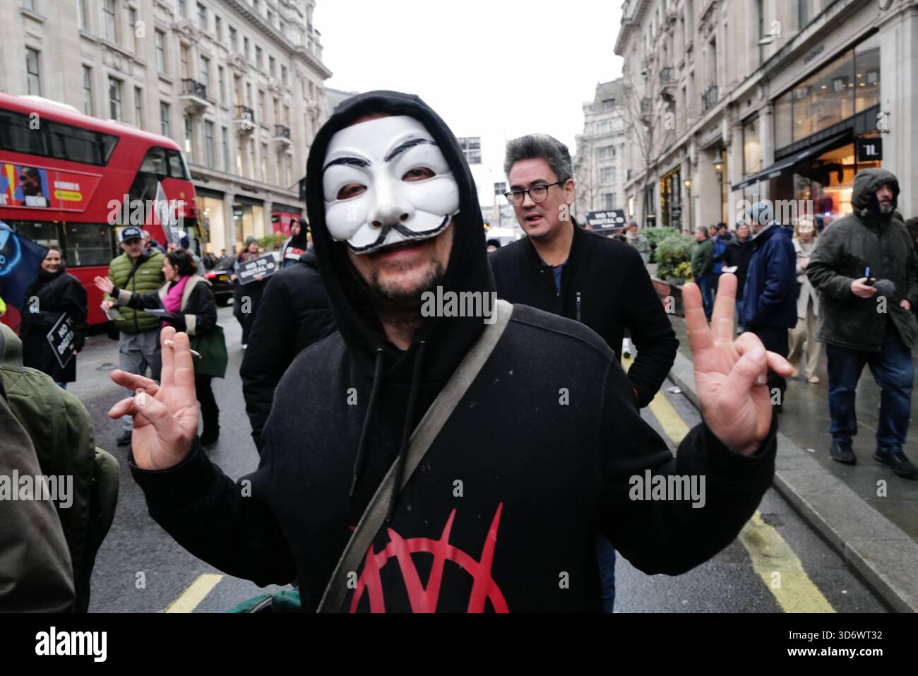 Digital ID Protest in London A protest march organised by the group ...