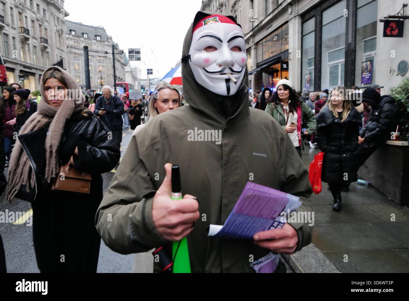 Digital ID Protest in London A protest march organised by the group ...