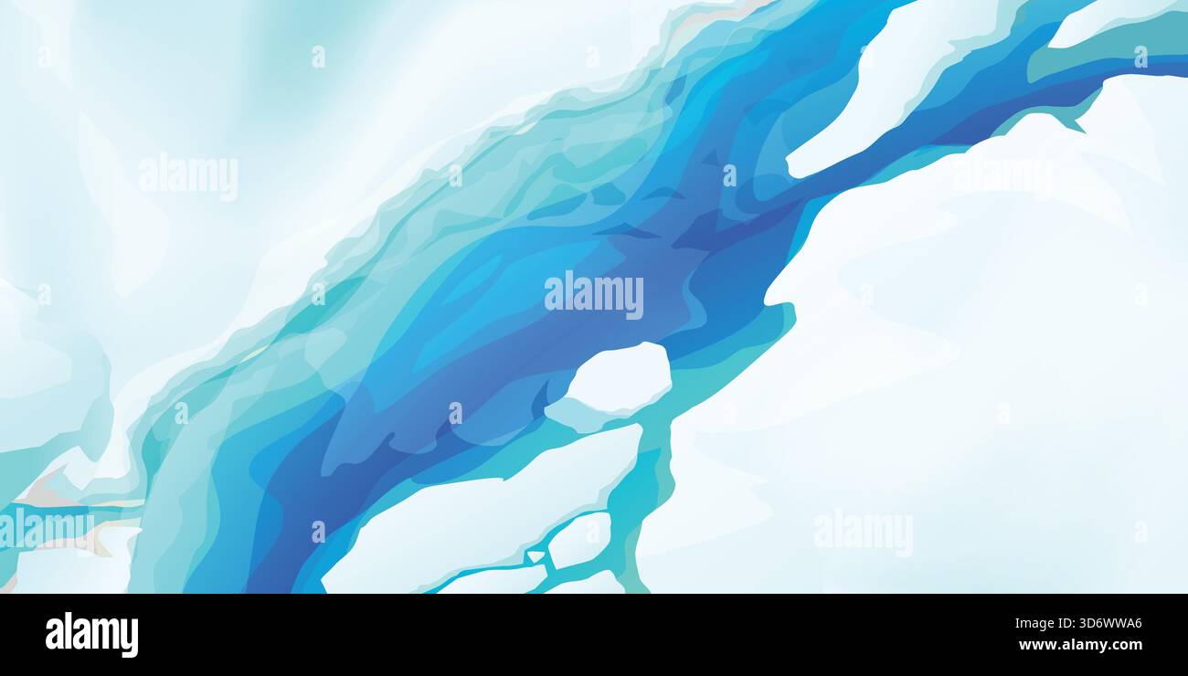 Frozen ice crack background Stock Vector Images - Alamy