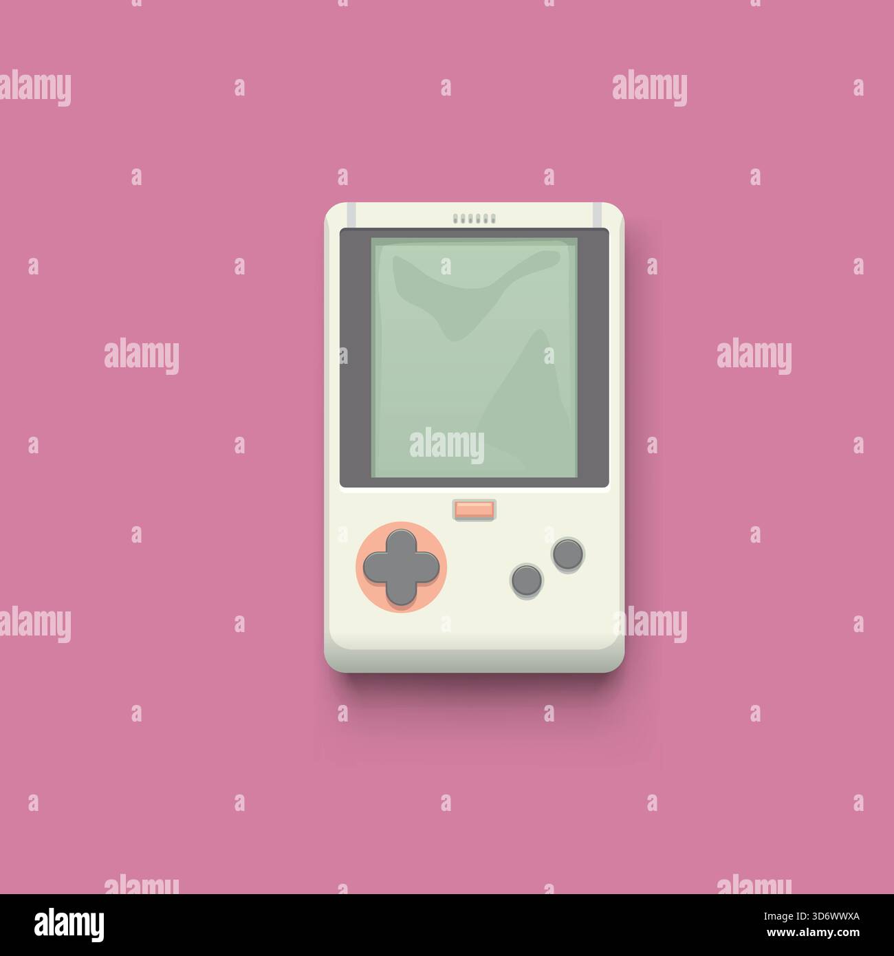 Retro console on white Stock Vector Images - Alamy
