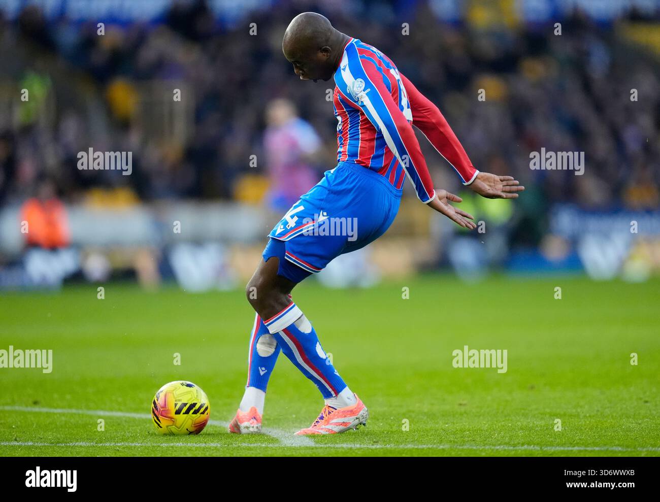 Crystal Palace's Jean-Philippe Mateta has a shot on goal during the ...