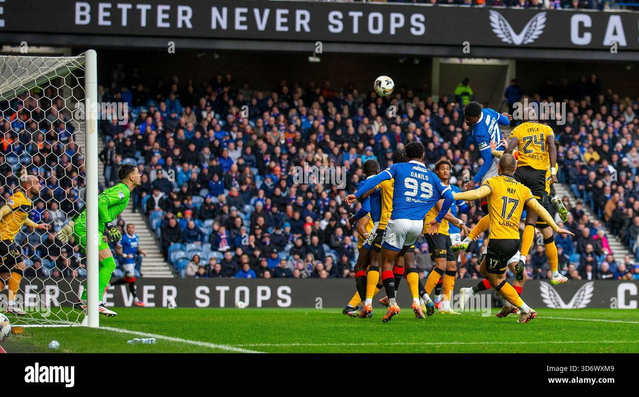 22nd November 2025; Ibrox Stadium, Glasgow, Scotland; Scottish ...