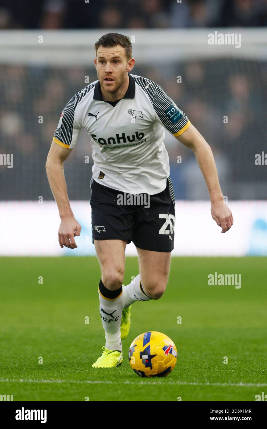 Derby County's Callum Elder during the Sky Bet Championship match at ...