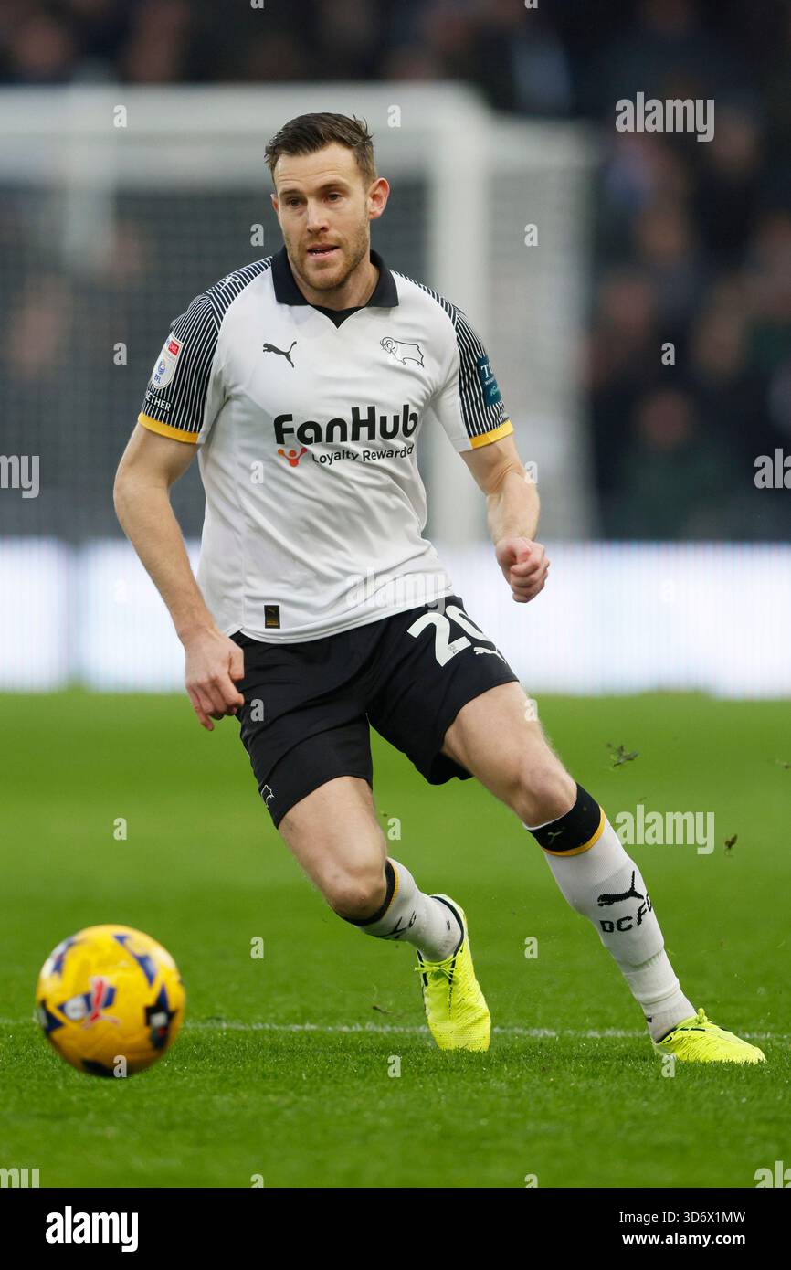 Derby County's Callum Elder during the Sky Bet Championship match at ...