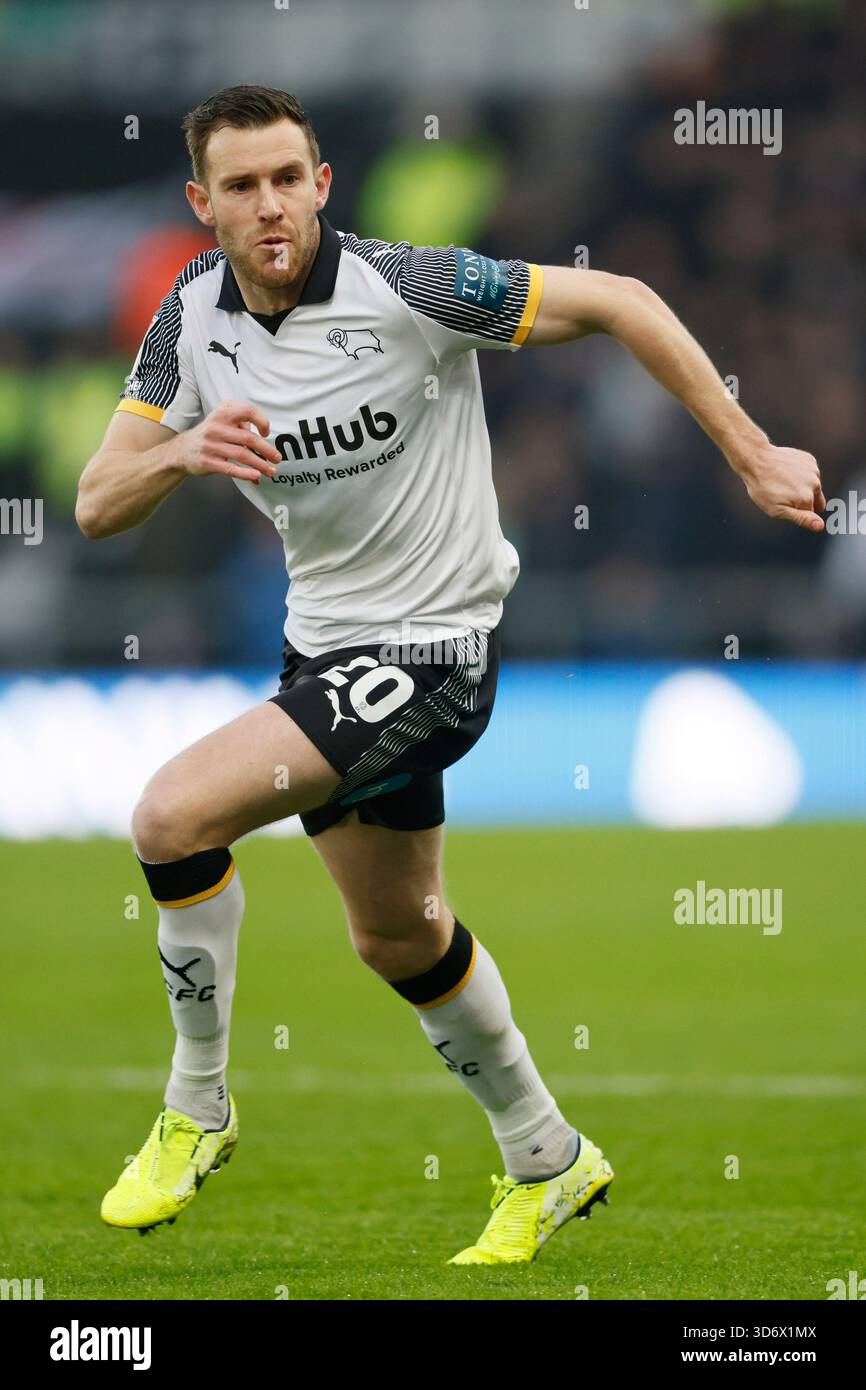 Derby County's Callum Elder during the Sky Bet Championship match at ...