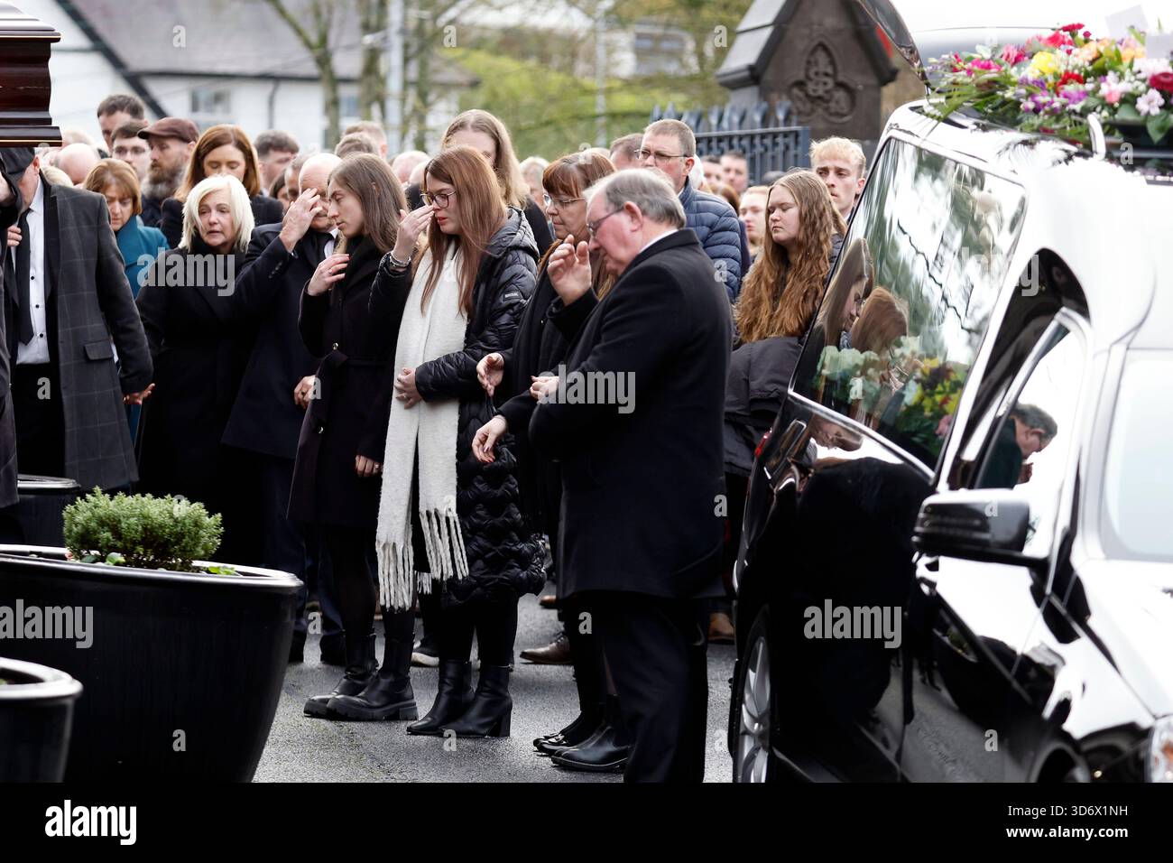Mourners arrive for the funeral of Chloe McGee at St Joseph's Church in ...