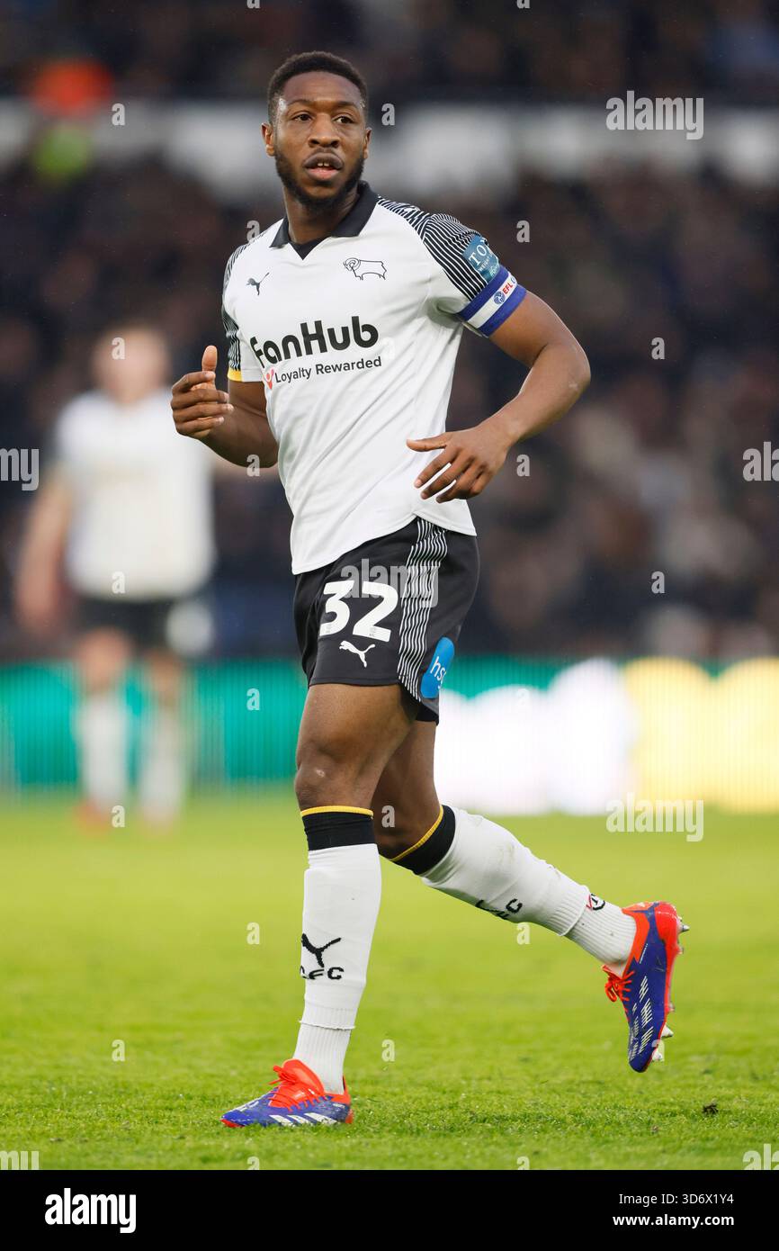 Derby County's Ebou Adams during the Sky Bet Championship match at ...