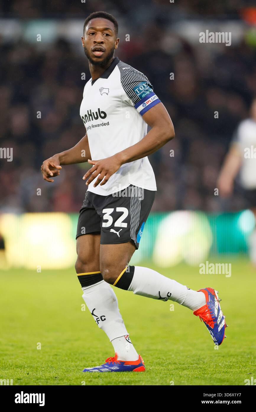 Derby County's Ebou Adams during the Sky Bet Championship match at ...
