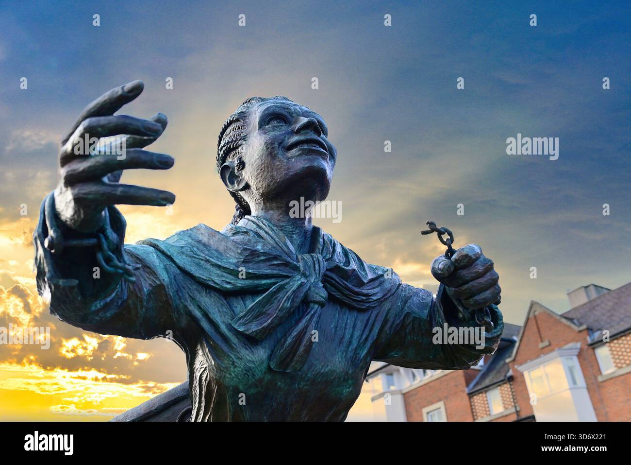 Statue of Mary Ann Mackam by Keith Barrett in North Shields atop the ...