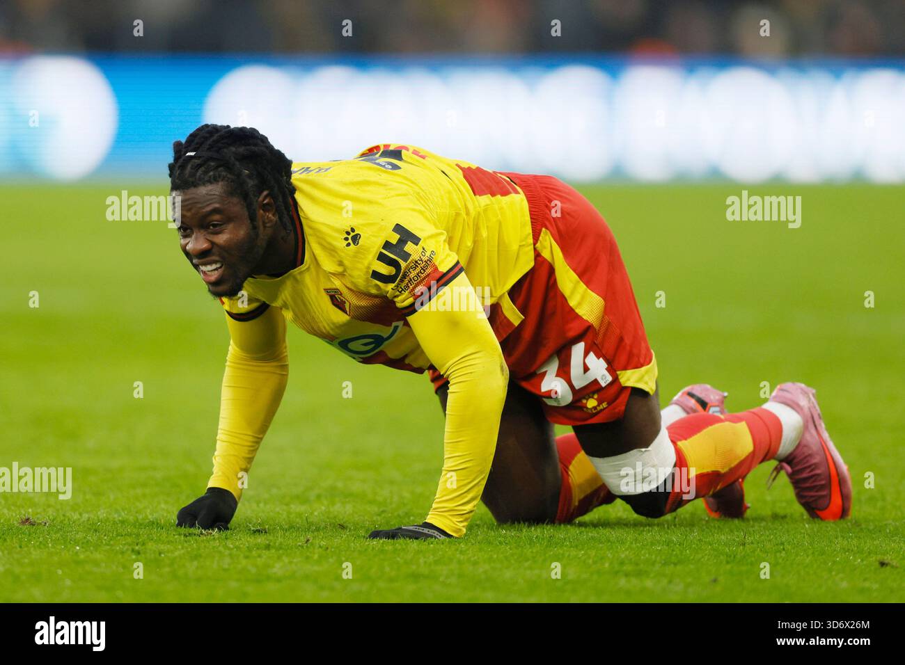 Watford’s Kwadwo Baah during the Sky Bet Championship match at Pride ...