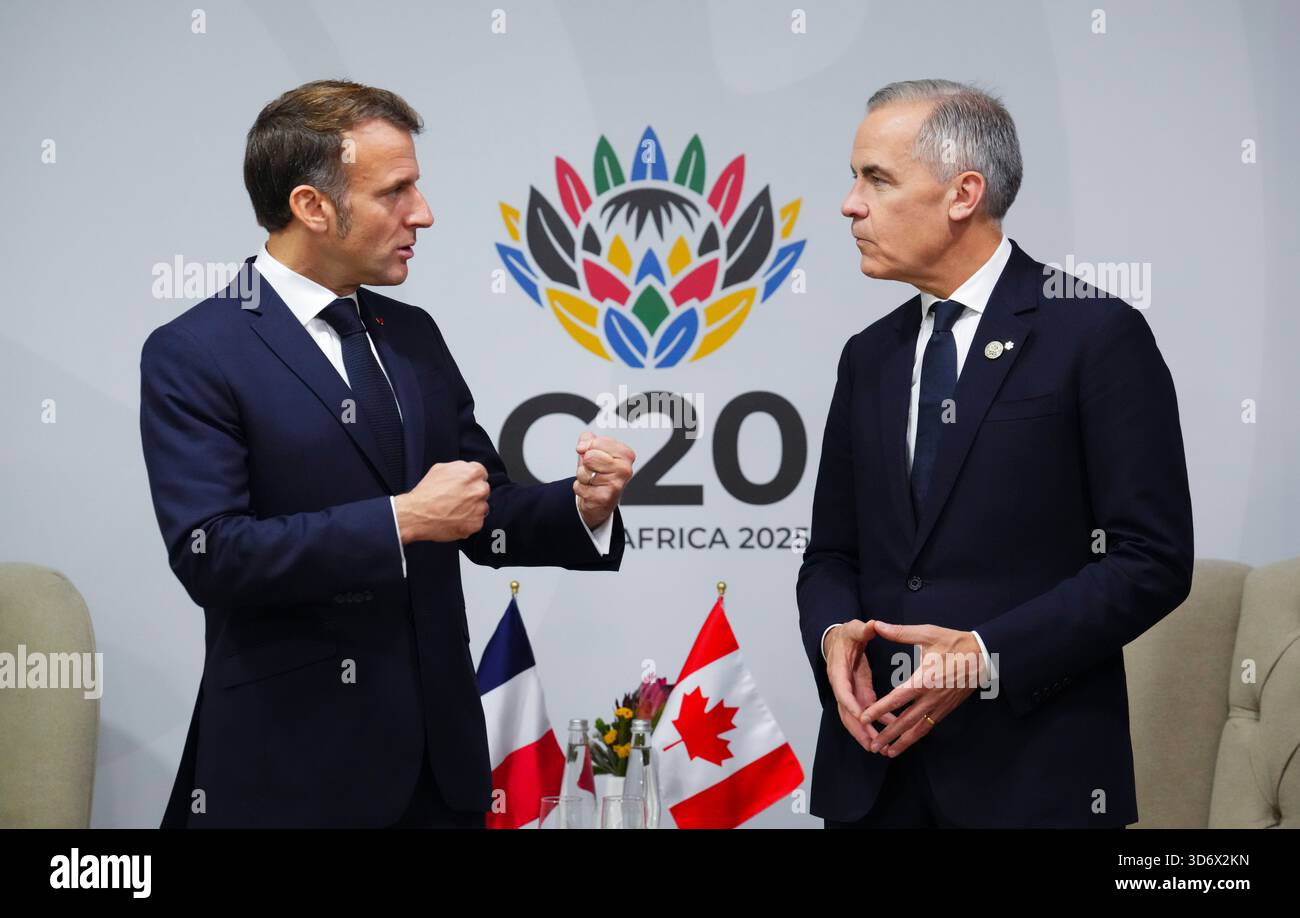 Prime Minister Mark Carney takes part in a bilateral meeting with ...