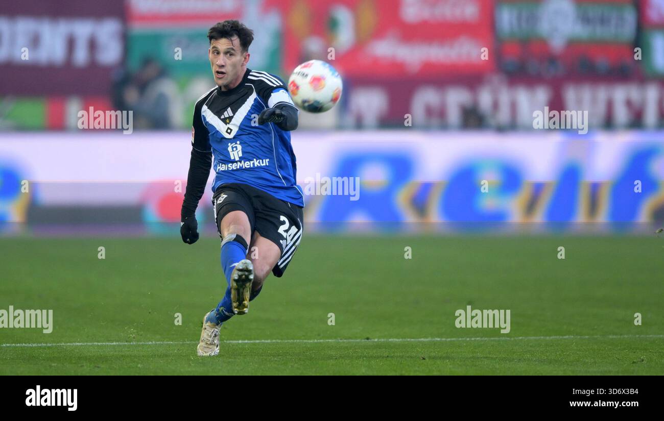 Nicolas Capaldo (HSV Hamburg) FC Augsburg, November 22, 2025, Football, Bundesliga [Bundesliga ...