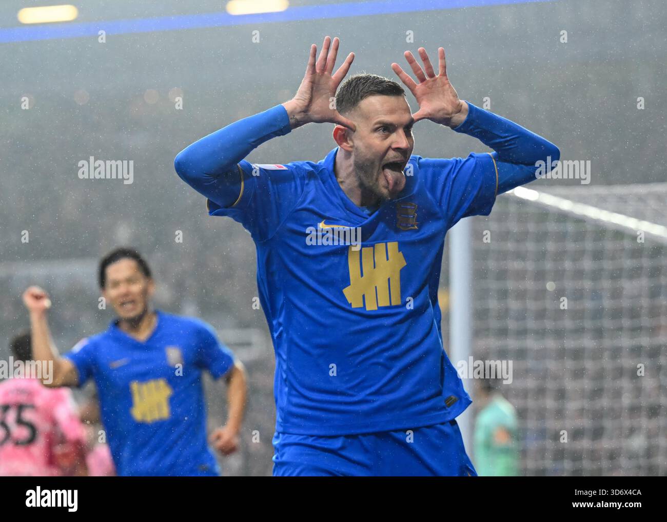Birmingham City's Marvin Ducksch celebrates scoring his sides first ...