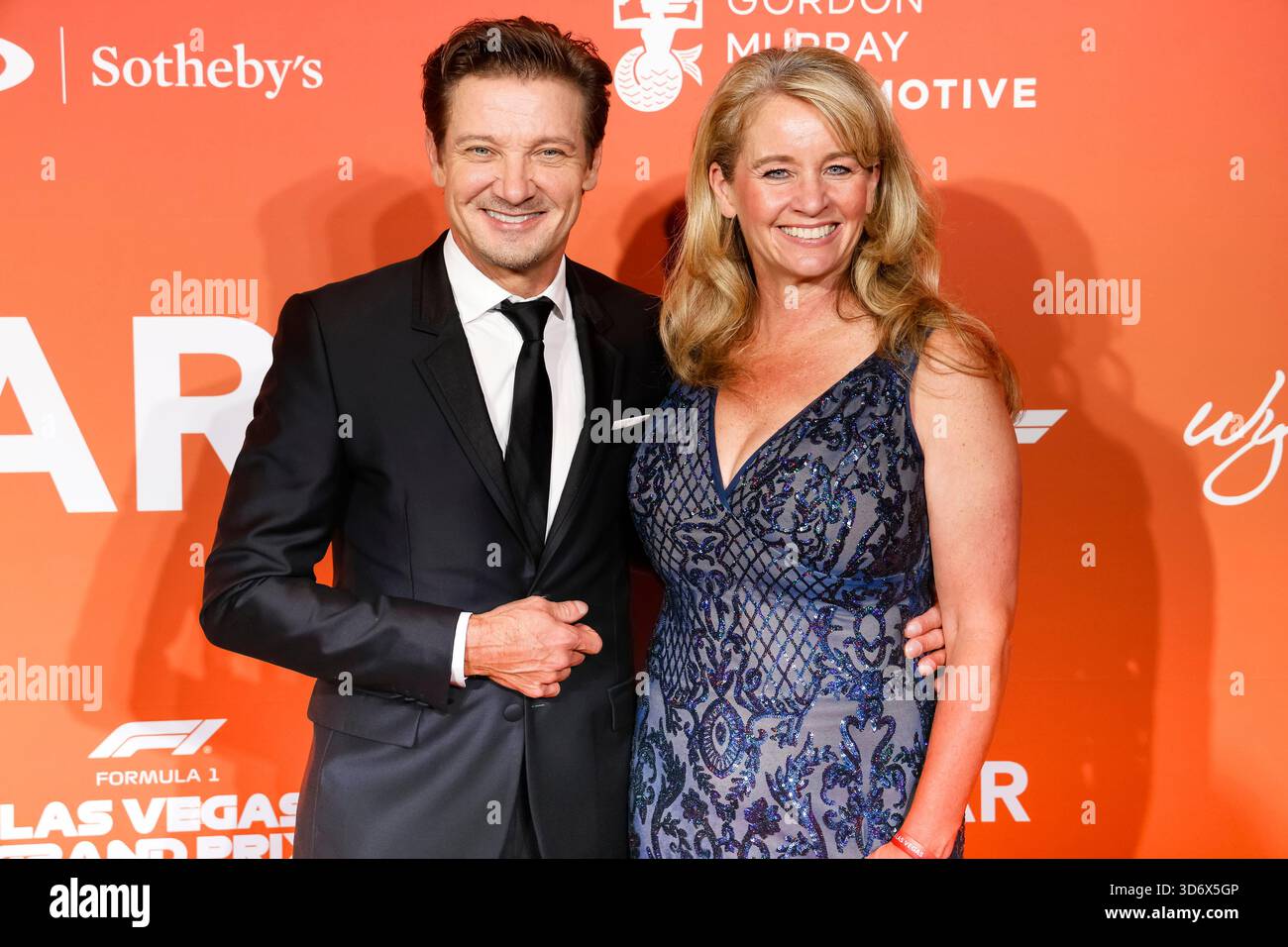 Jeremy Renner and Kym Renner arrive at amfAR Las Vegas 2025 at Wynn Las ...