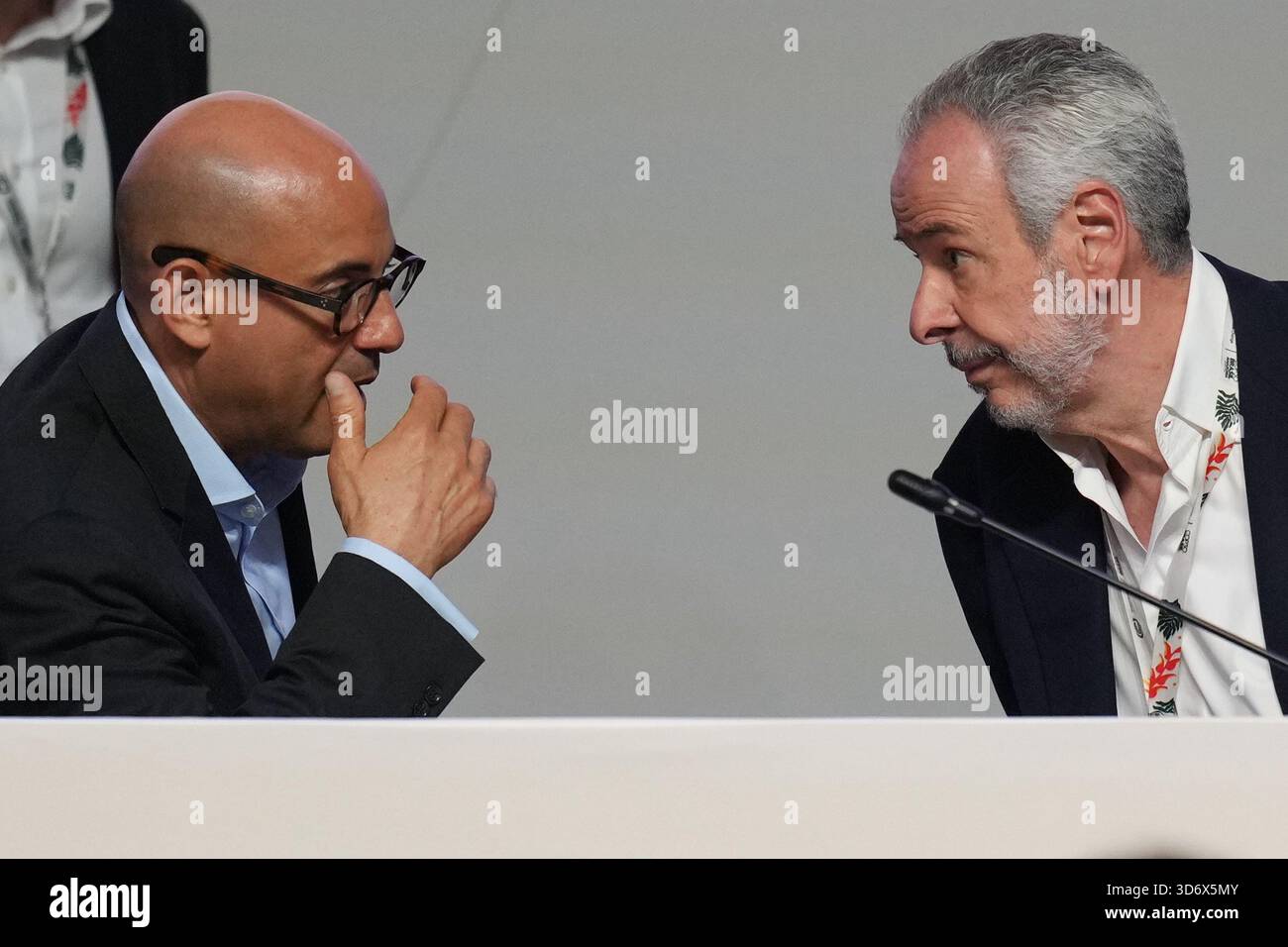 Simon Stiell, United Nations climate chief, left, and André Corrêa do ...