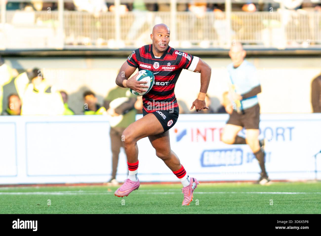 Teddy Thomas of Toulouse during the French championship Top 14 rugby ...