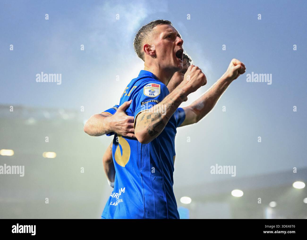 Birmingham City's Jay Stansfield celebrates scoring his sides fourth ...