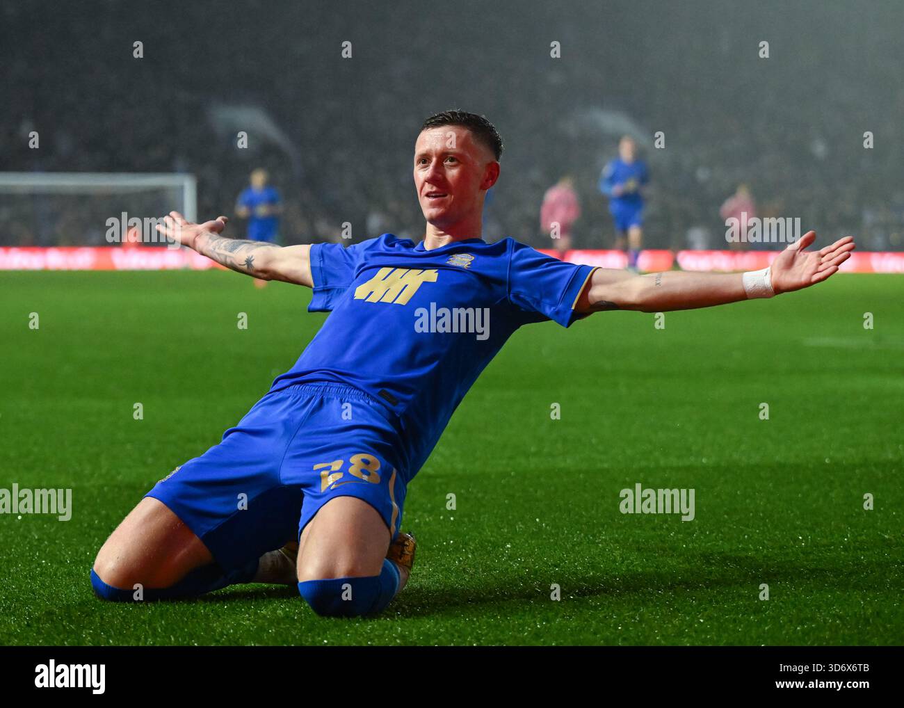 Birmingham City's Jay Stansfield celebrates scoring his sides fourth ...
