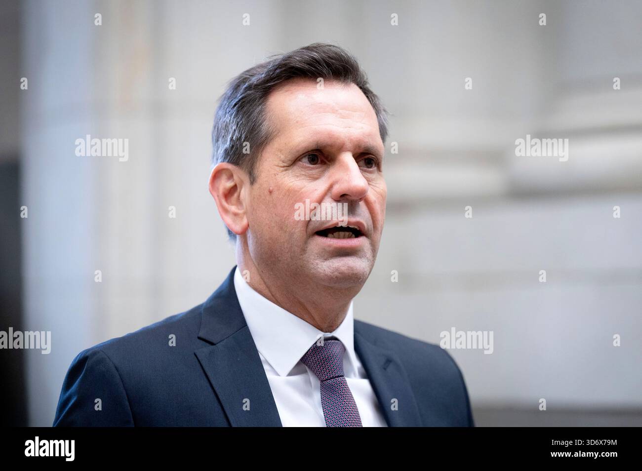 Olaf Lies during the press statement on the sidelines of the 1059th ...