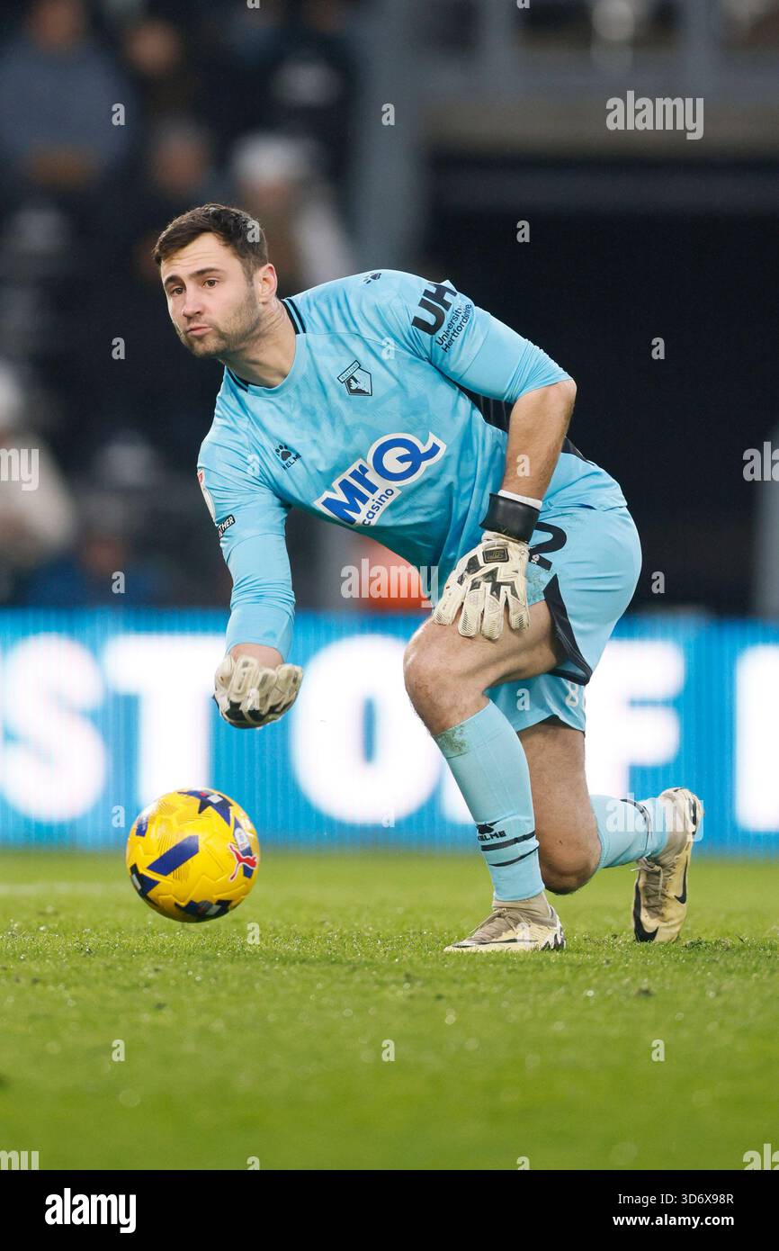 Watford goalkeeper Nathan Baxter during the Sky Bet Championship match ...