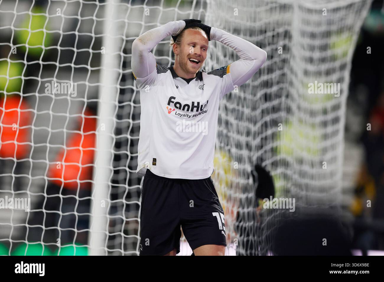 Derby County's Lars-Jorgen Salvesen during the Sky Bet Championship ...