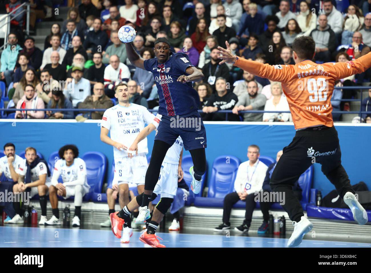 Wallem-Konrad Peleka of Paris Saint-Germain Handball during the Liqui ...