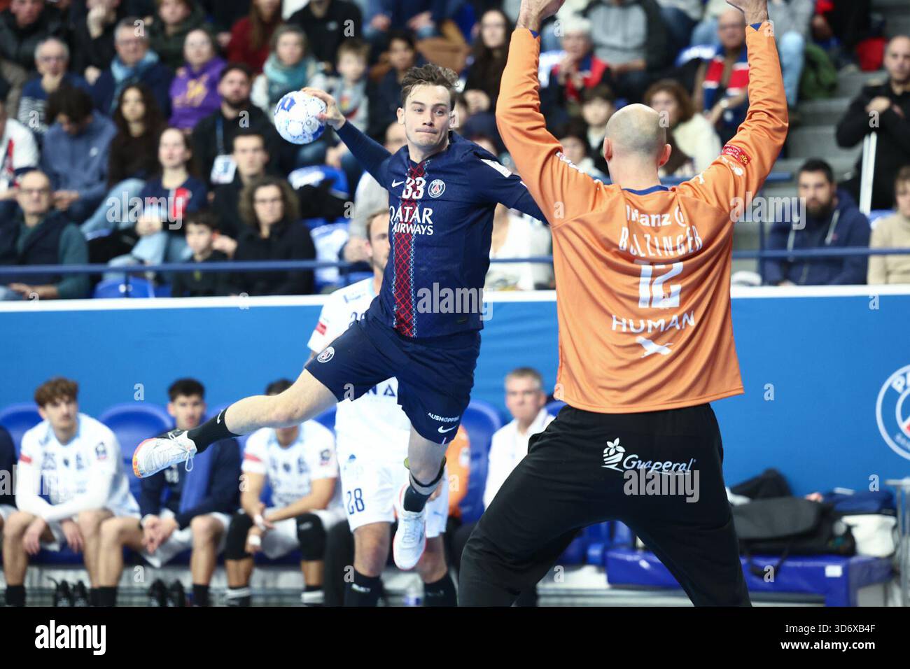 Sindre Heldal of Paris Saint-Germain Handball during the Liqui Moly ...