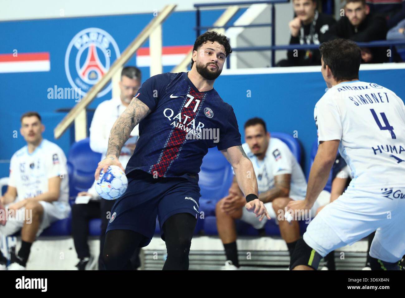 Elohim Prandi of Paris Saint-Germain Handball during the Liqui Moly ...