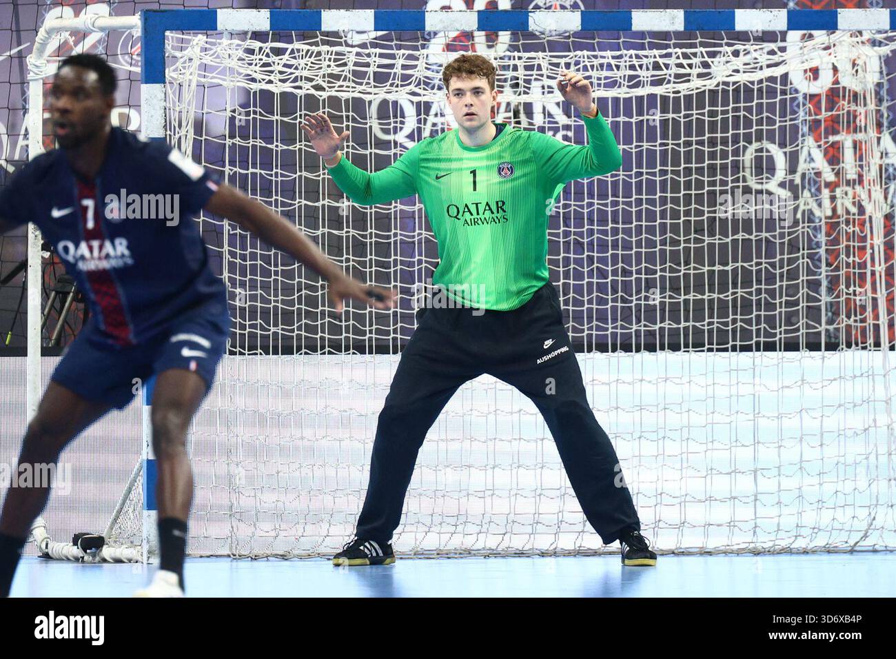 Mikkel Moller Lovkvist of Paris Saint-Germain Handball during the Liqui ...