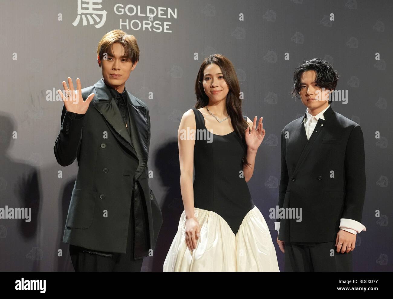 Taiwanese pop group Accusefive arrive at the 62nd Golden Horse Awards ...