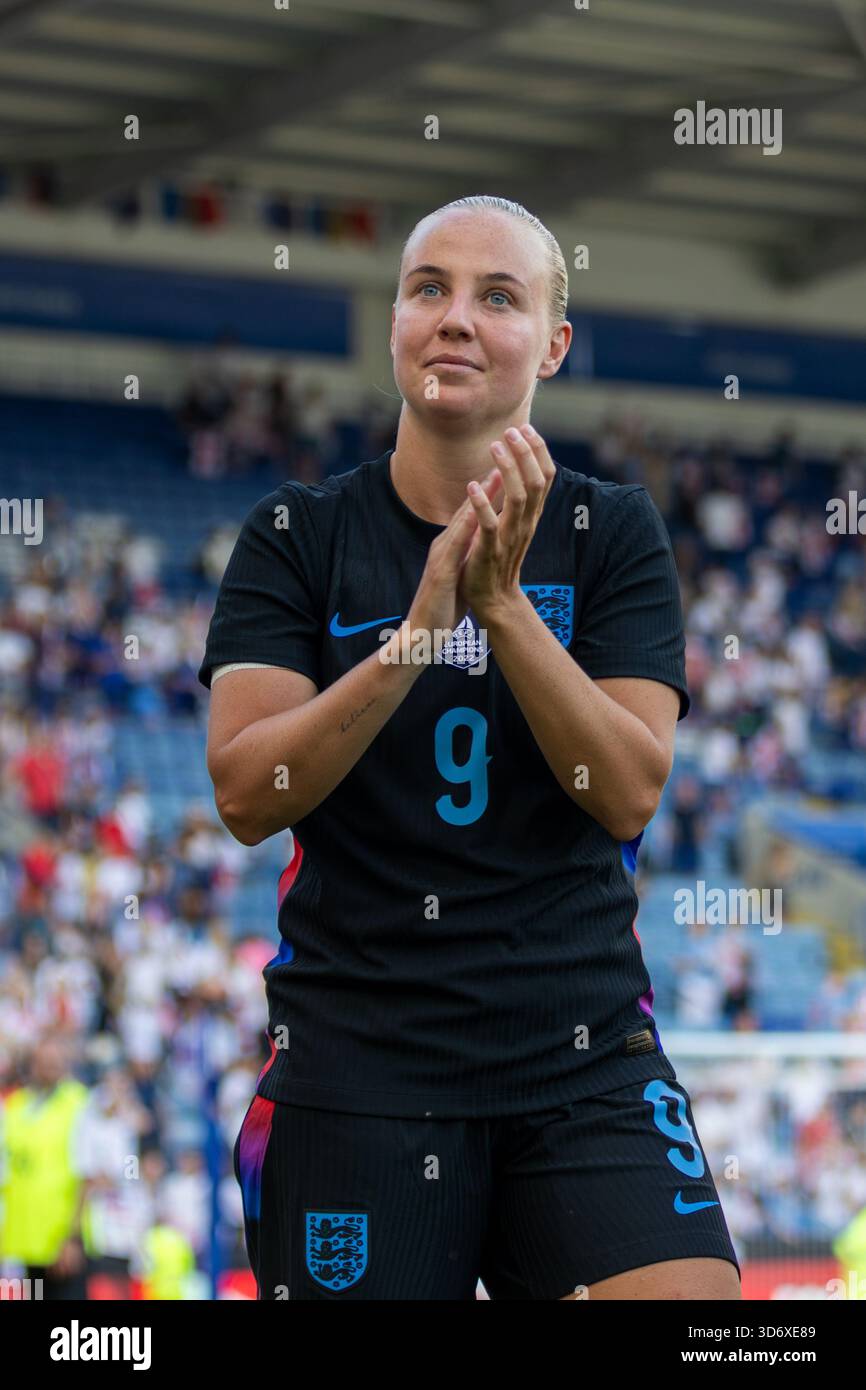 Leicester, UK. 29th Jun 2025. England's Beth Mead after the women's ...