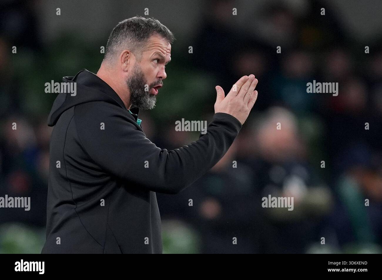 Ireland head coach Andy Farrell before the Quilter Nations Series match ...