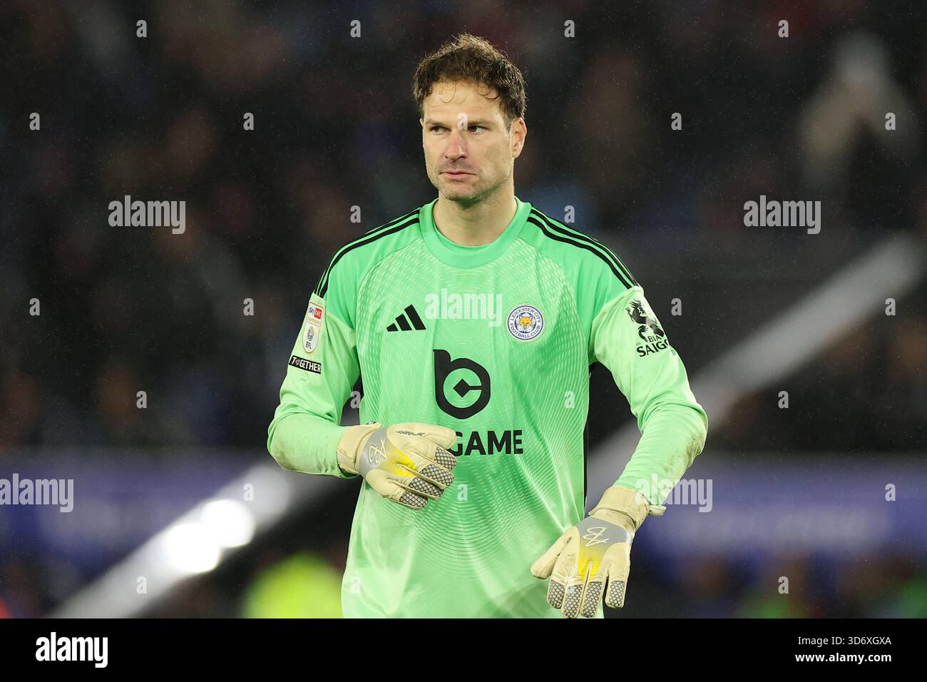 Asmir Begovic of Leicester City during the Sky Bet Championship match ...