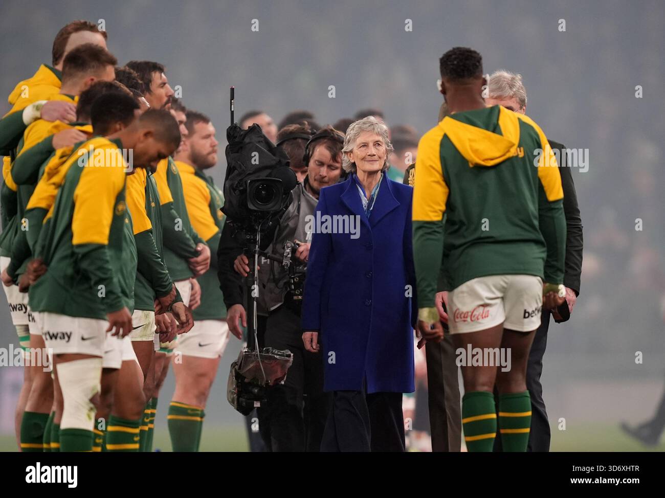 President of Ireland Catherine Connolly meets the South Africa players ...