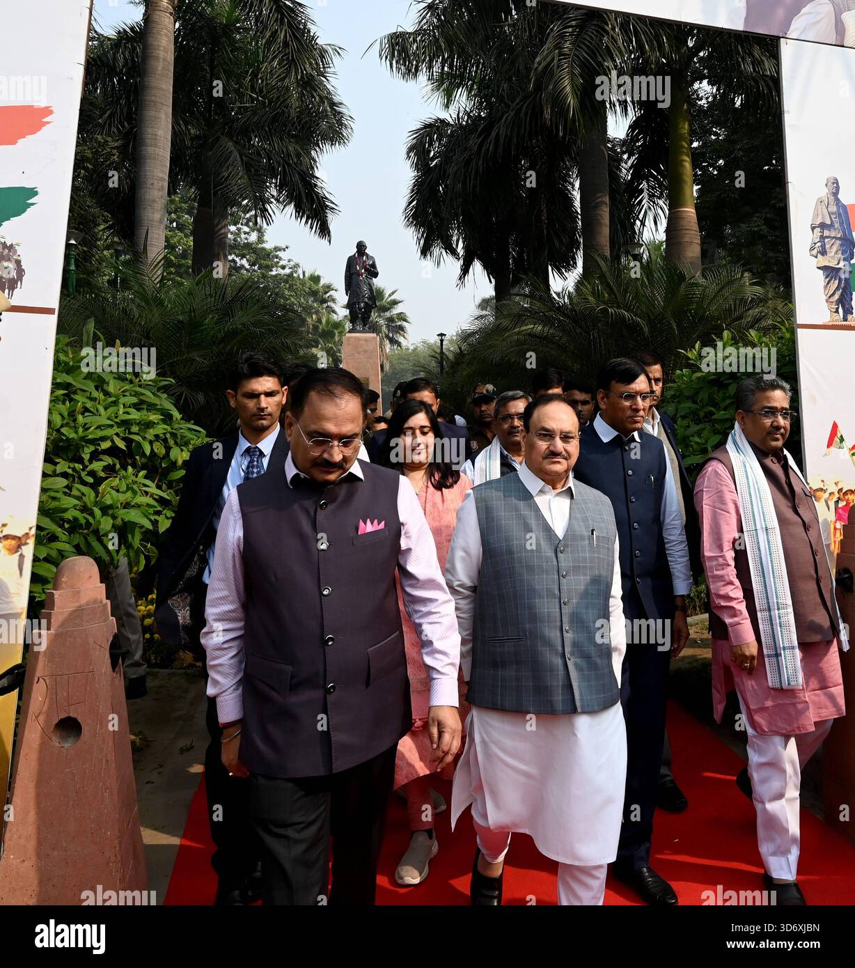 NEW DELHI, INDIA - NOVEMBER 22: BJP National President JP Nadda with ...