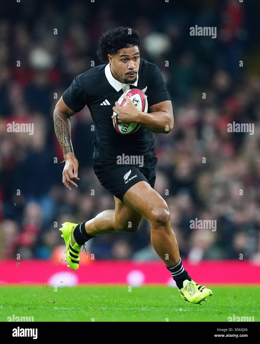 New Zealand's Leicester Fainga'anuku during the Quilter Nations Series ...
