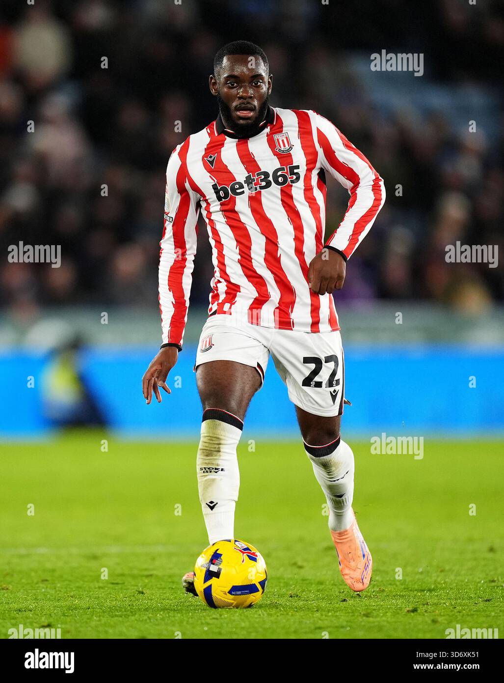 Stoke City's Junior Tchamadeu during the Sky Bet Championship match at ...