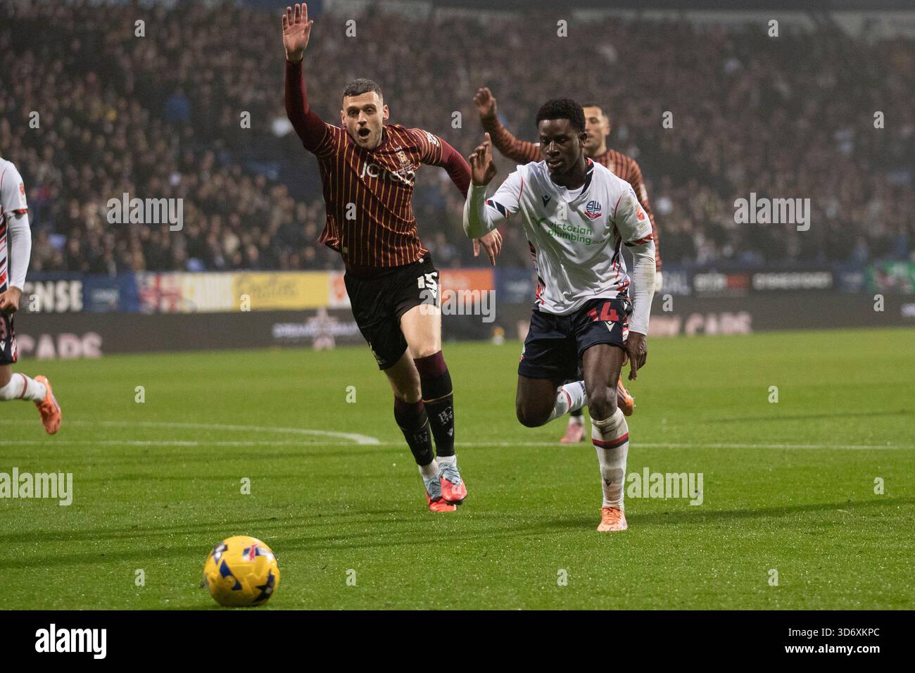 Jordi Osei-Tutu #14 of Bolton Wanderers during the Sky Bet League 1 ...
