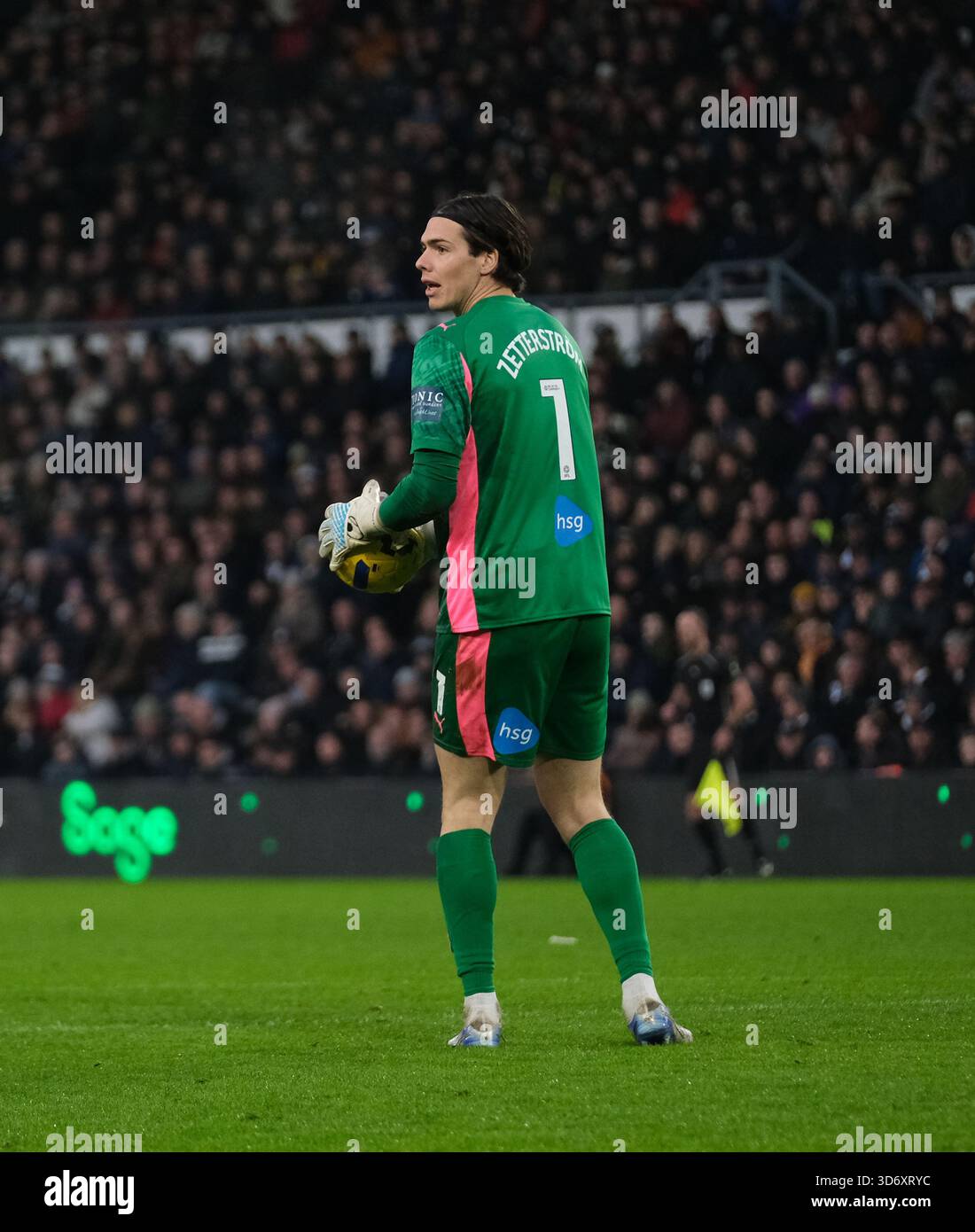 Jacob Widell Zetterstron of Derby County seen during the EFL ...