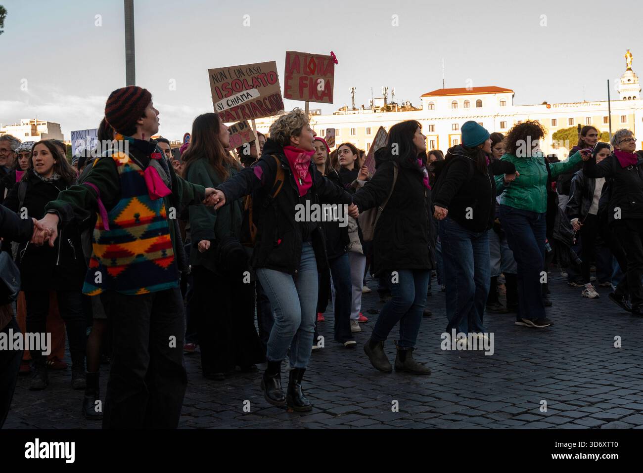 Rome, Italy. 22th november 2025. Demonstration by the Non una di meno ...