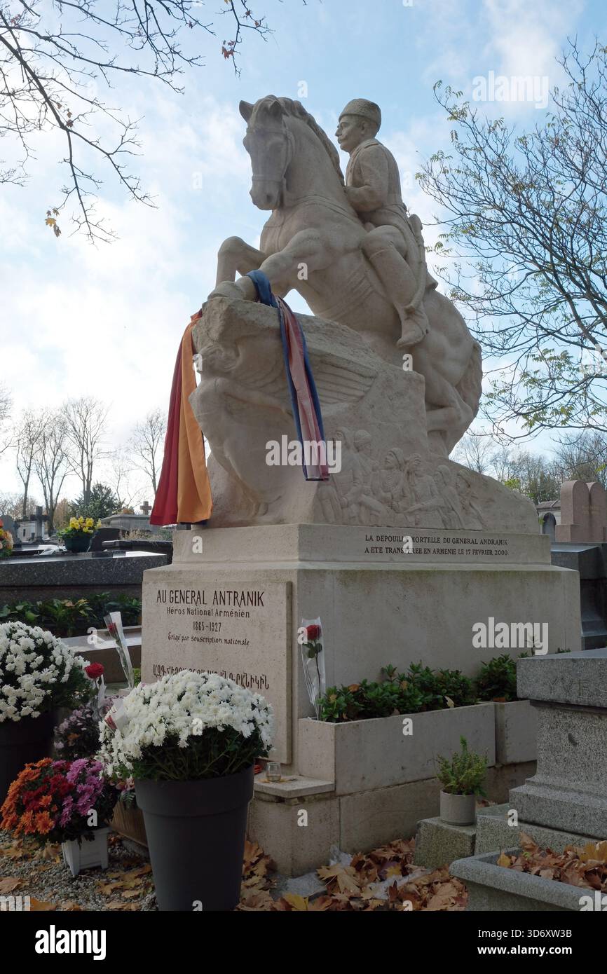 Grave of General Antranik Ozanian was a prominent Armenian military ...