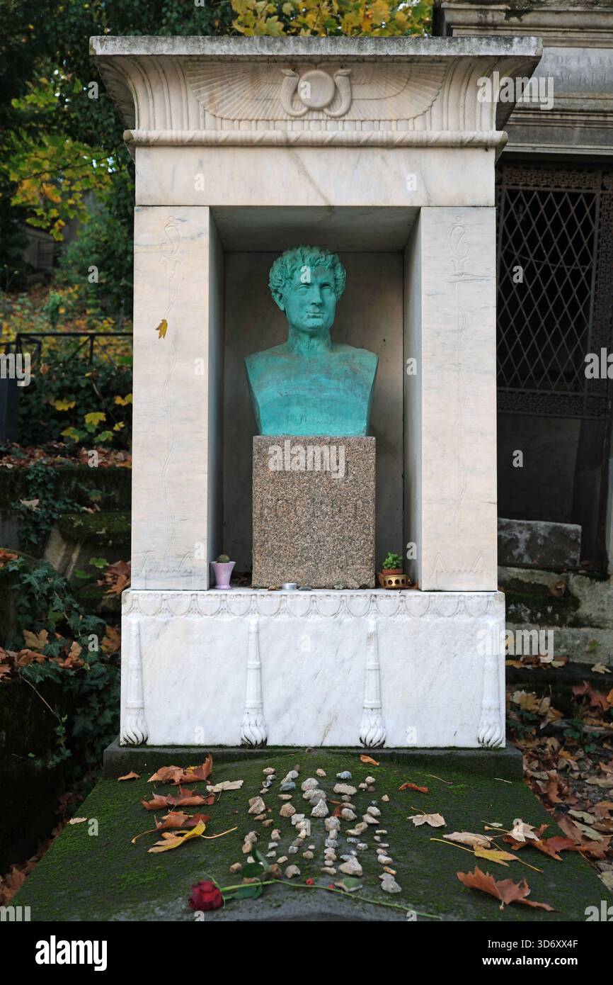 The grave of the mathematician and physicist Jean-Baptiste Joseph ...