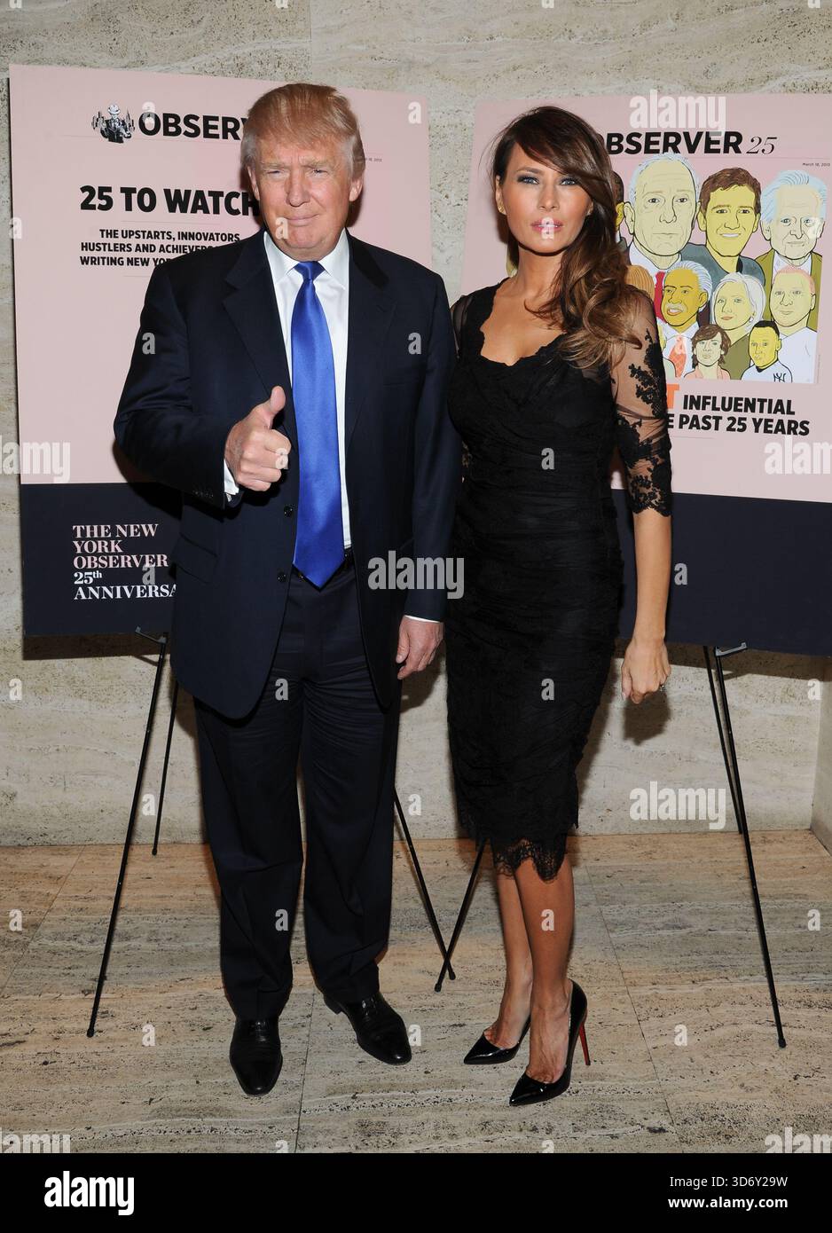 Donald Trump and Melania Trump attend The New York Observer's 25th ...