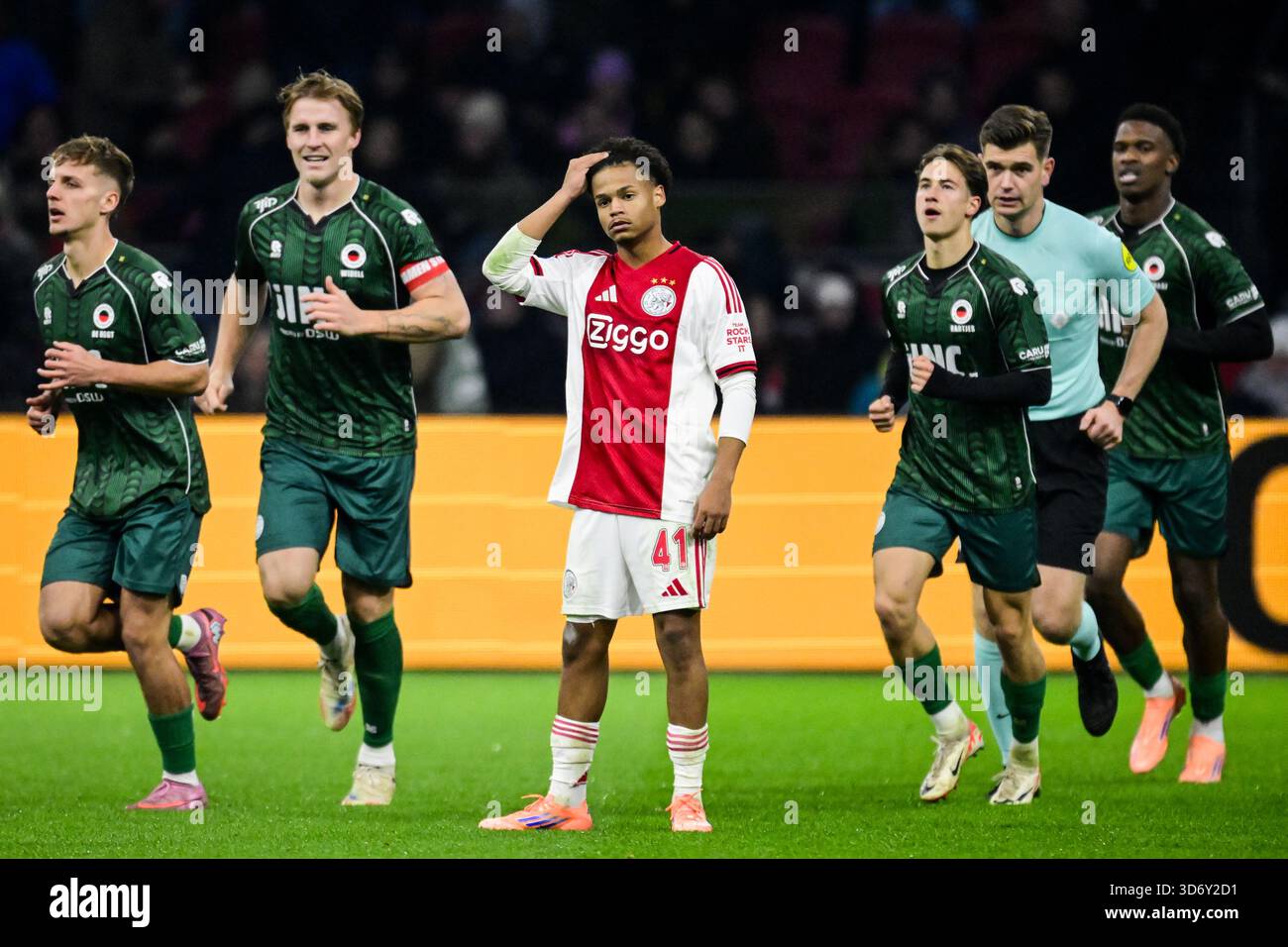 AMSTERDAM - Gerald Alders of Ajax is disappointed with the 0-2 loss ...