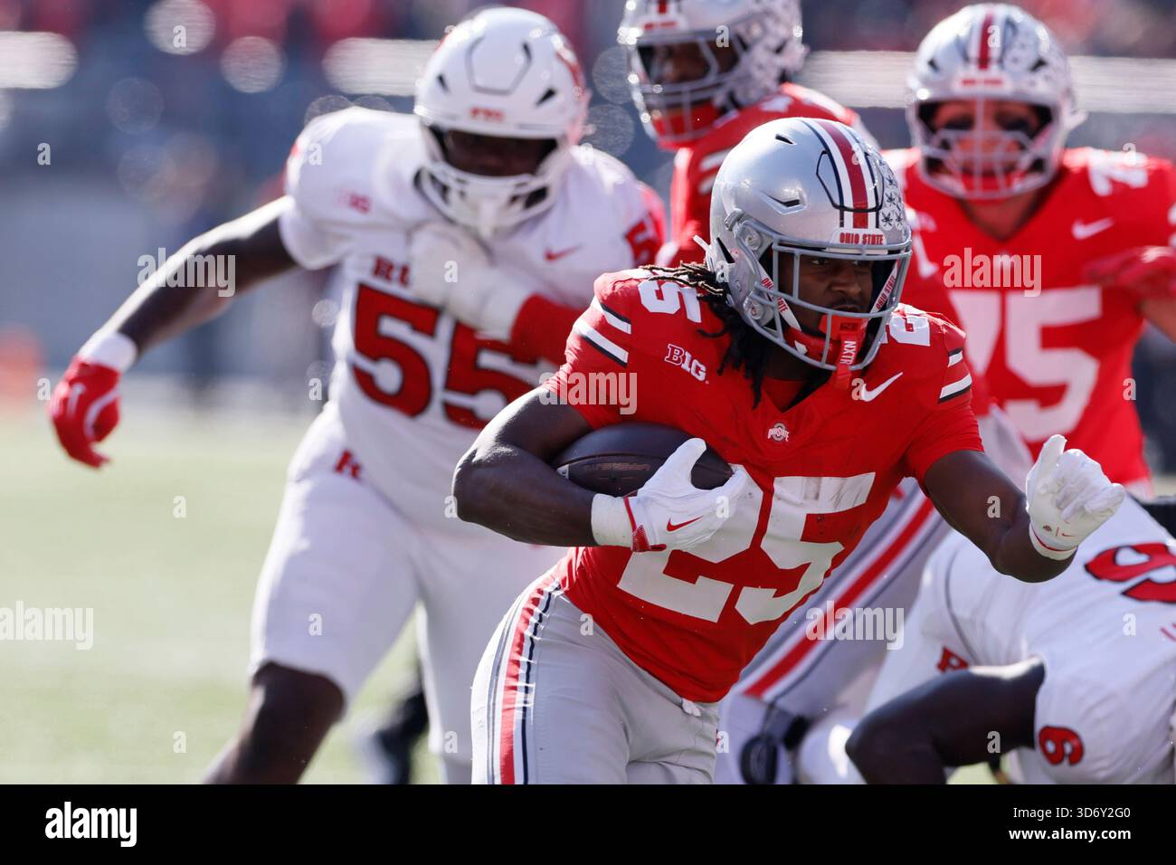 Ohio State running back Bo Jackson runs for a touchdown against Rutgers ...