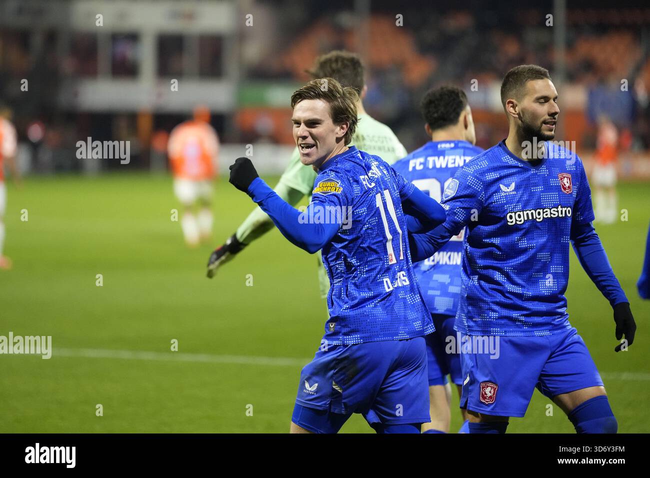 VOLENDAM - FC Twente's Daan Rots celebrates after scoring during the ...