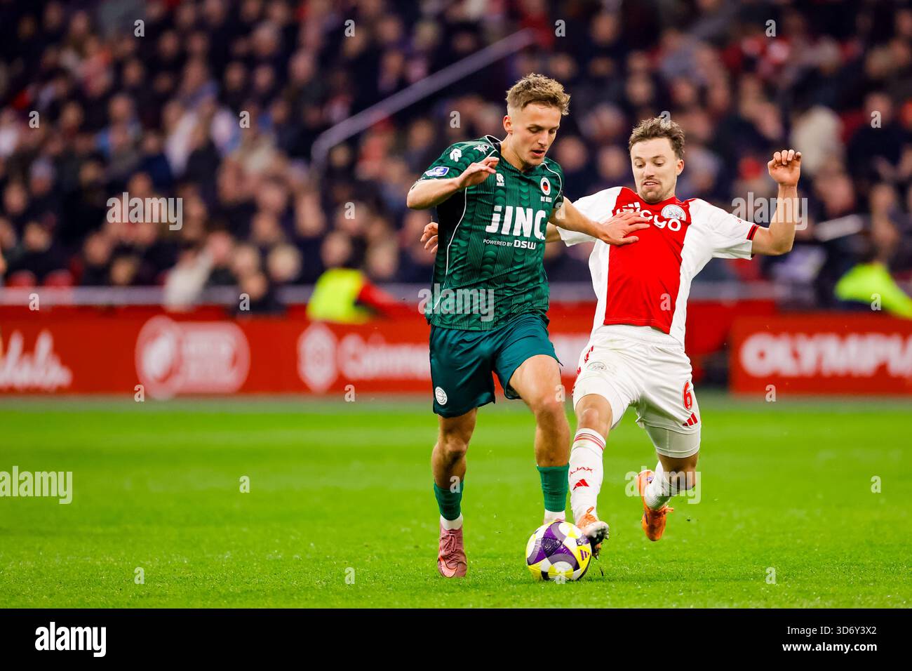 Amsterdam - Gyan de Regt of SBV Excelsior Rotterdam, Youri Regeer of ...