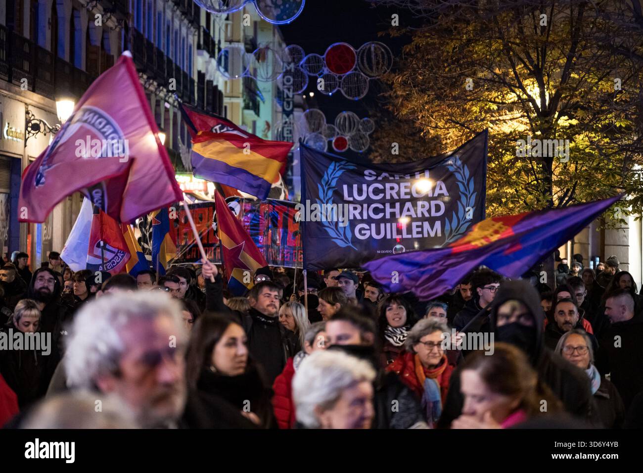 Antifascist demonstration called by the Coordinadora Antifascista de ...